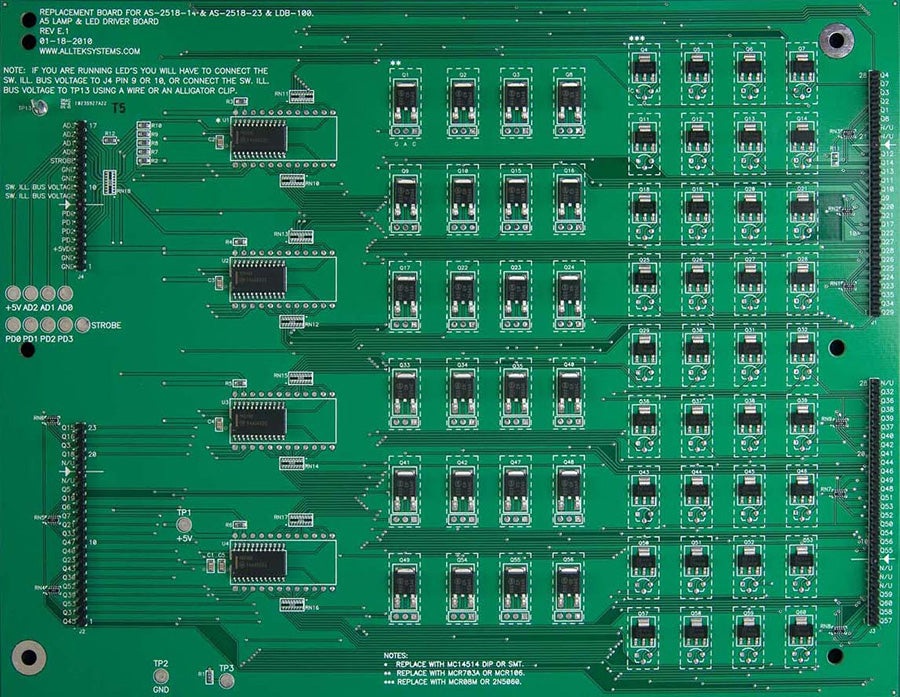 Ultimate LED/Lamp Driver Board Pinball | AlltekSystems